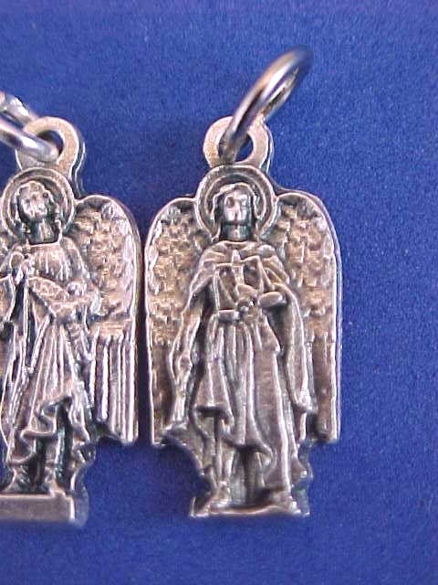 Lot 4 Archangel St Medals Michael Uriel Gabriel Raphael Silver Metal ...