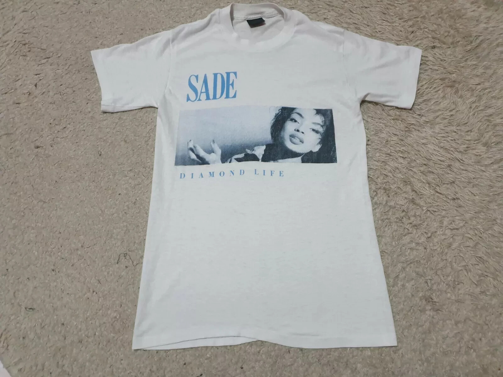Very Rare 1984 SADE DIAMOND LIFE VINTAGE T-SHIRT size… - Gem