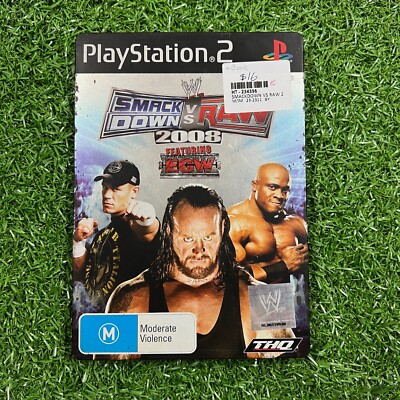 WWE Smackdown vs. RAW 2008 - PS2 Game in Steelbook Case with Manual | eBay