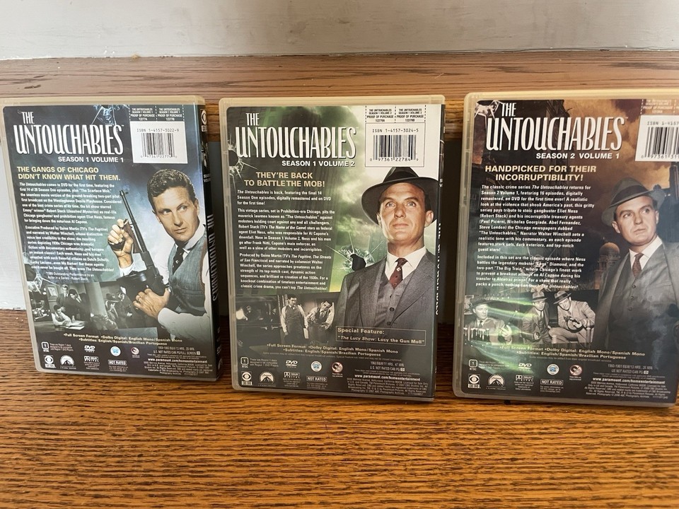 The Untouchables: Season 1 Volume 1, Season 1 Volume 2, Season 2 Volume ...