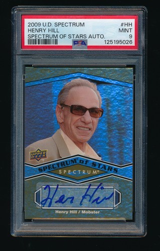 PSA 9 HENRY HILL 2009 UPPER DECK SPECTRUM SPECTRUM OF STARS AUTOGRAPH ...