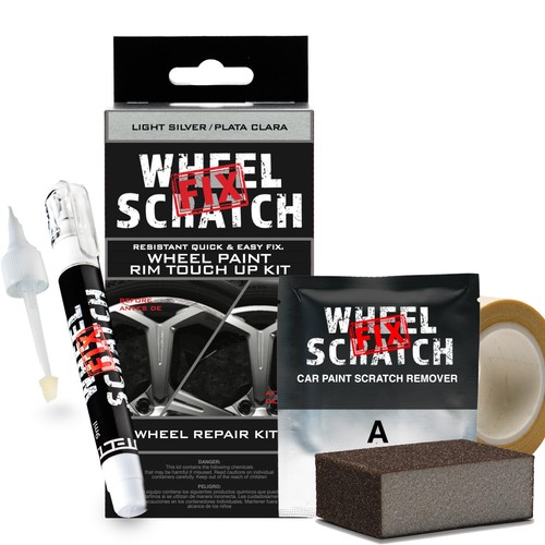 Silver Rim Touch Up Paint Kit, Car Wheel Scratch Repair Kit, Wheel ...