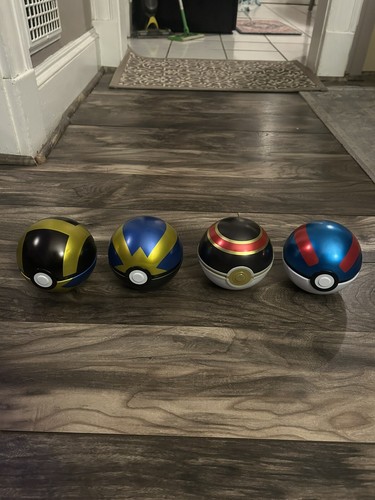 Pokemon Poke Ball TCG Tins - Decorative Collectors Empty Tins - (Set of ...