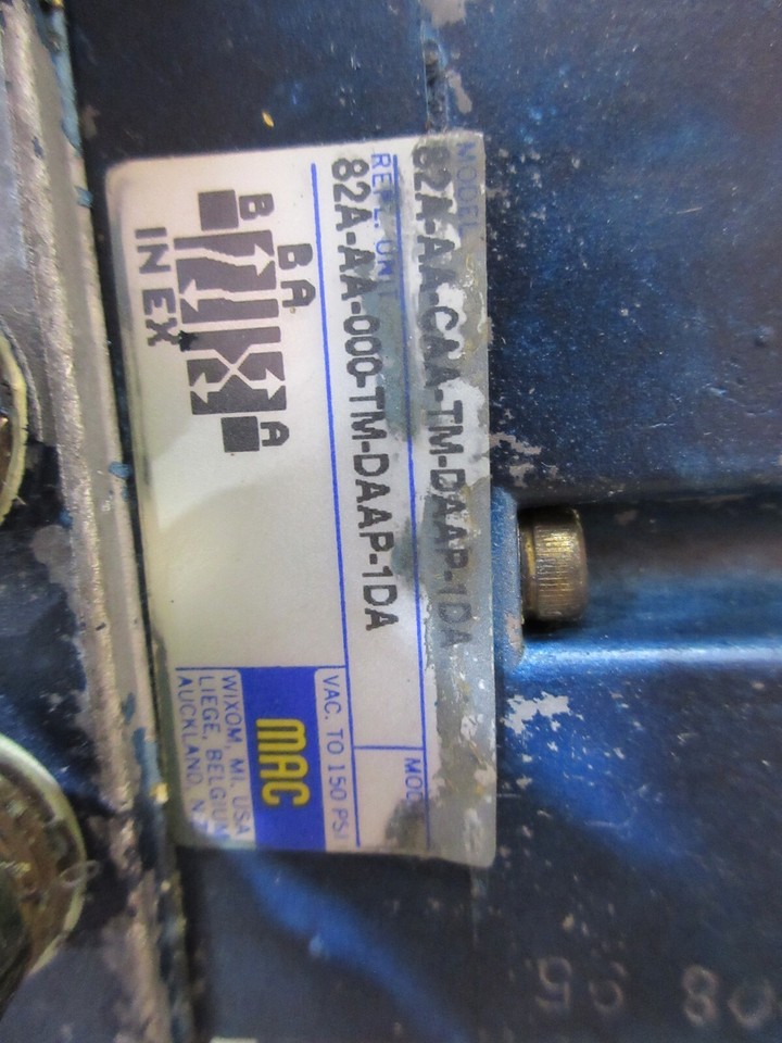 MAC HAAS HL-1 VALVE TM-DAAP-1DA 82A-AA-000-TM-DAAP-1DA 82A-AA-CAA-TM ...