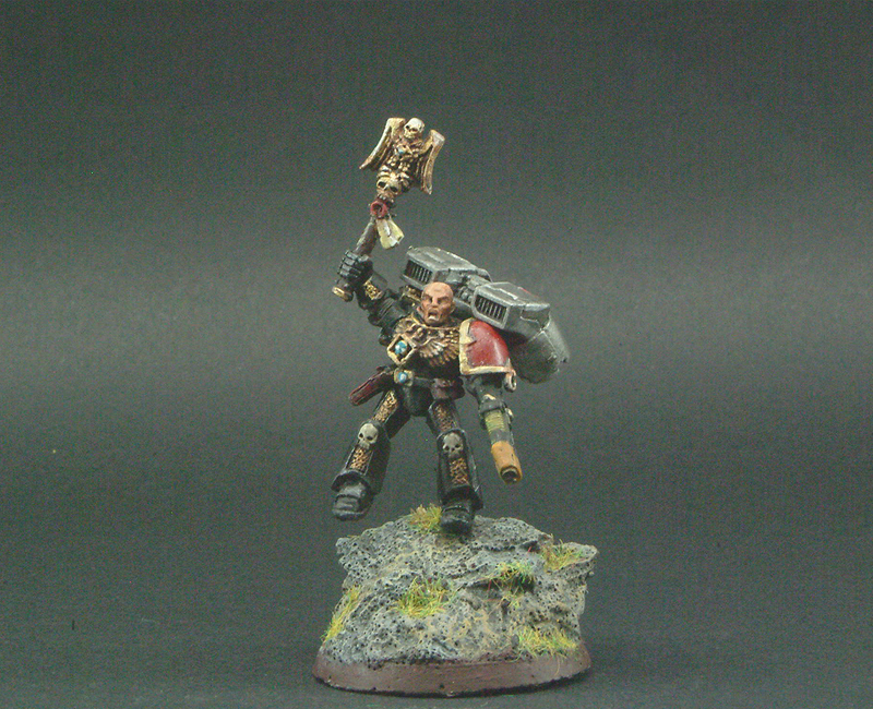 Warhammer 40k TMC Painted Metal Space Marine Chaplain w/Jump Pack ...