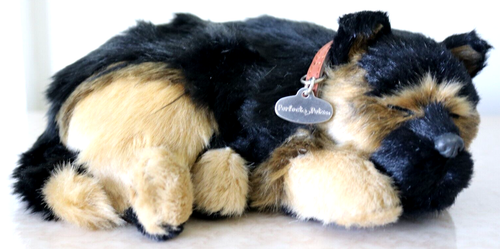 Perfect Petzzz German Shepherd Puppy Realistic Breathing Stuffed Dog ...