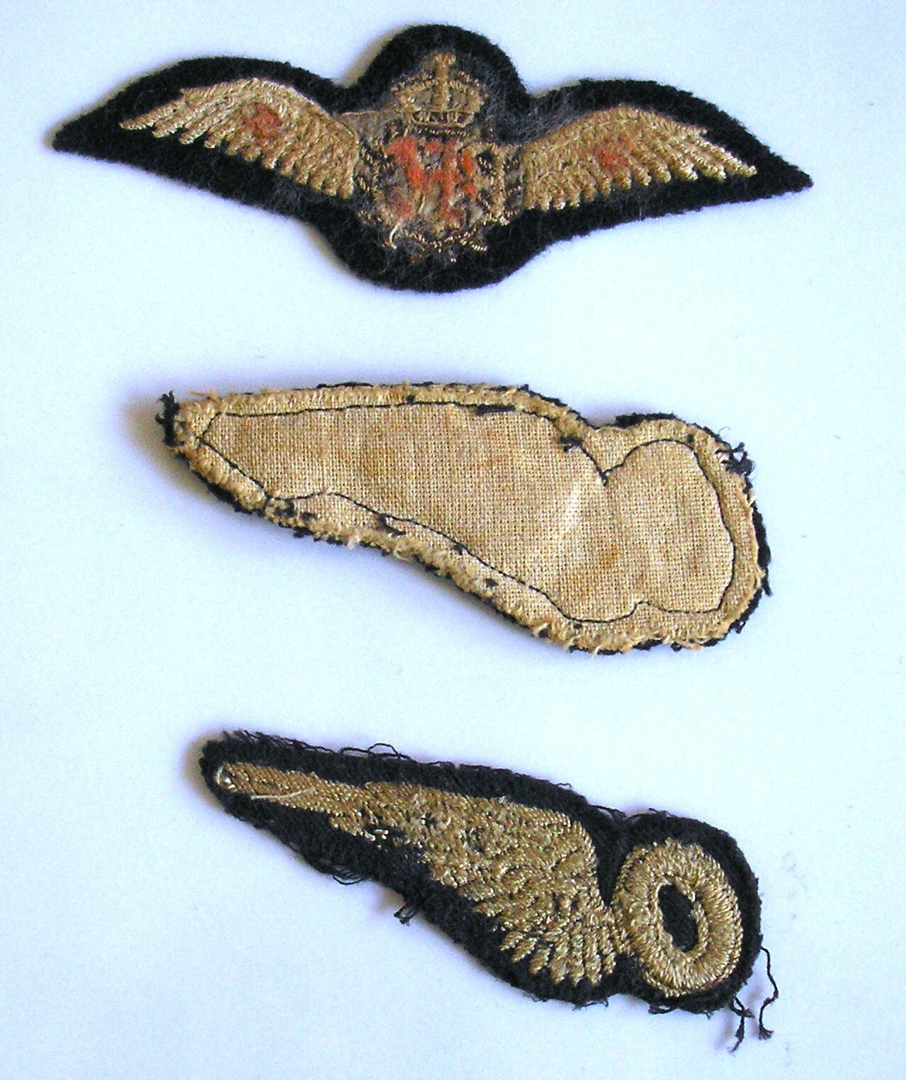 ROYAL FLYING CORPS - RFC - CLOTH PILOT WINGS - AIR OBSERVER BREVET HALF ...