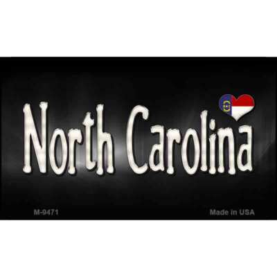 North Carolina Flag Script Novelty Metal Magnet M-9471 | eBay