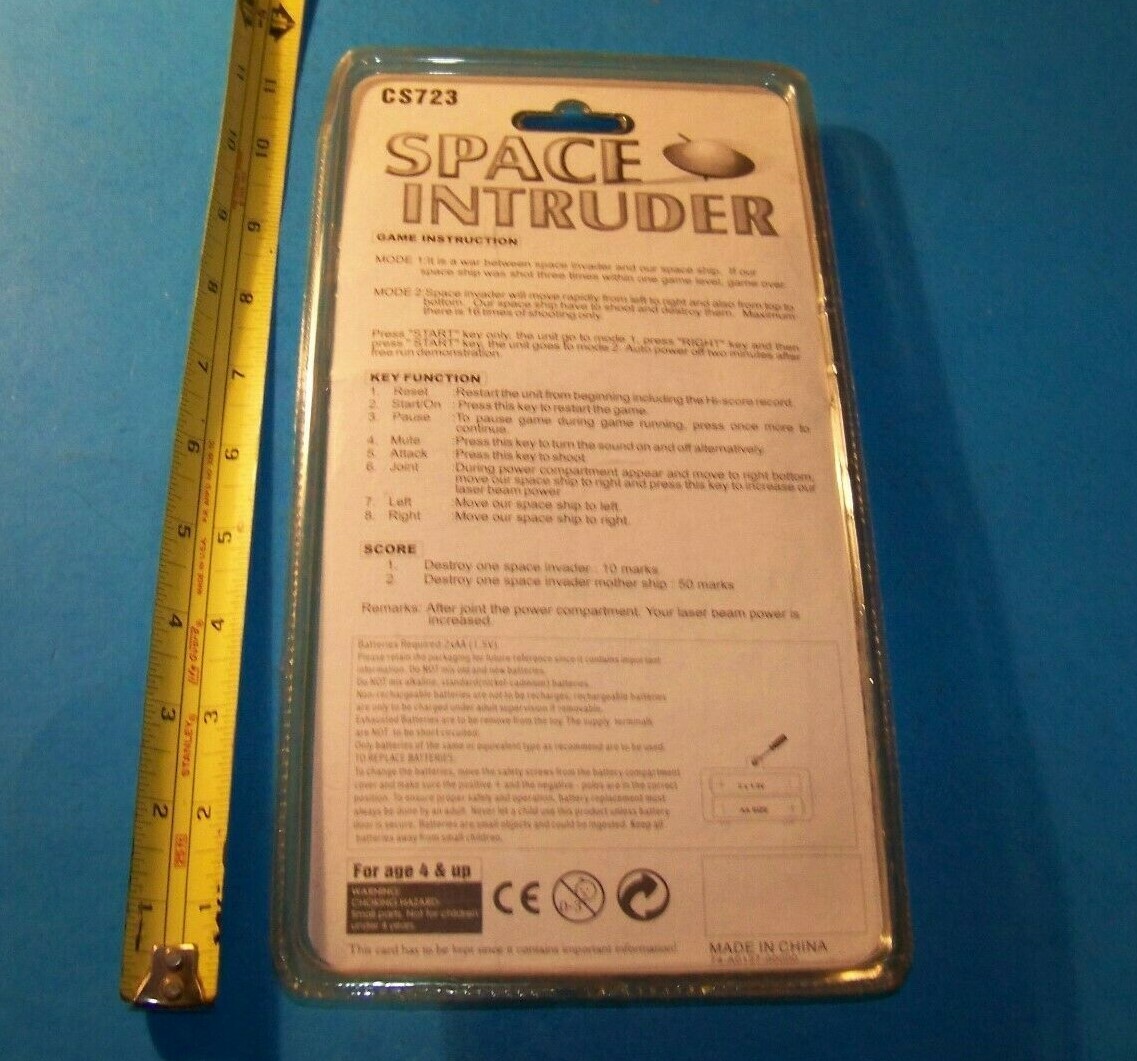 Space Intruder Vintage Handheld Game ( Never Opened ) | eBay