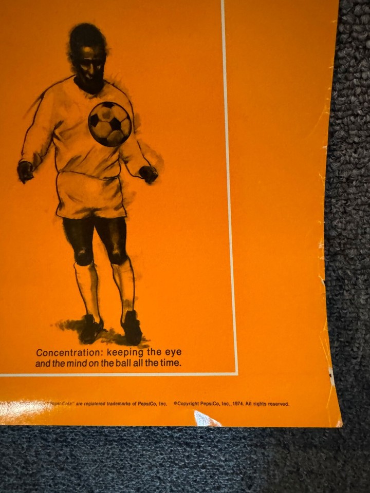 Ultra Rare Poster / Pele: The Master and His Method / Ball-Juggling ...