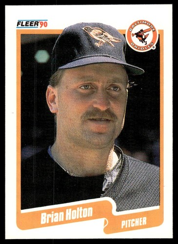 1990 Fleer Baseball Card Brian Holton Baltimore Orioles #179 | eBay