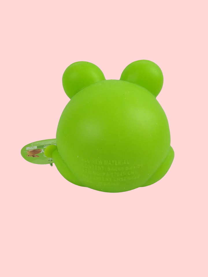 Frog Squishy Toy Figure Squeezable Toad Happy Go Fluffy Sand Buddies ...