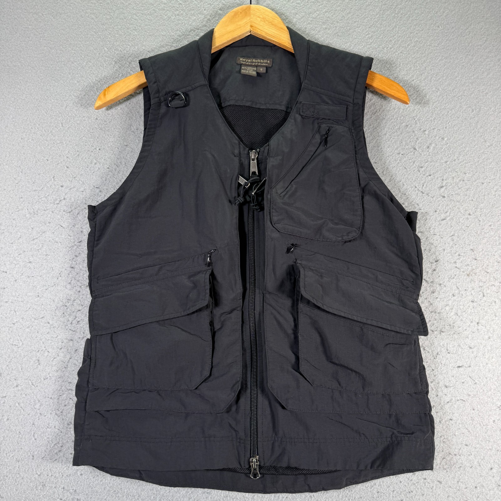 Royal Robbins Field Guide Vest Womens Small Black Suplex Nylon Outdoor ...