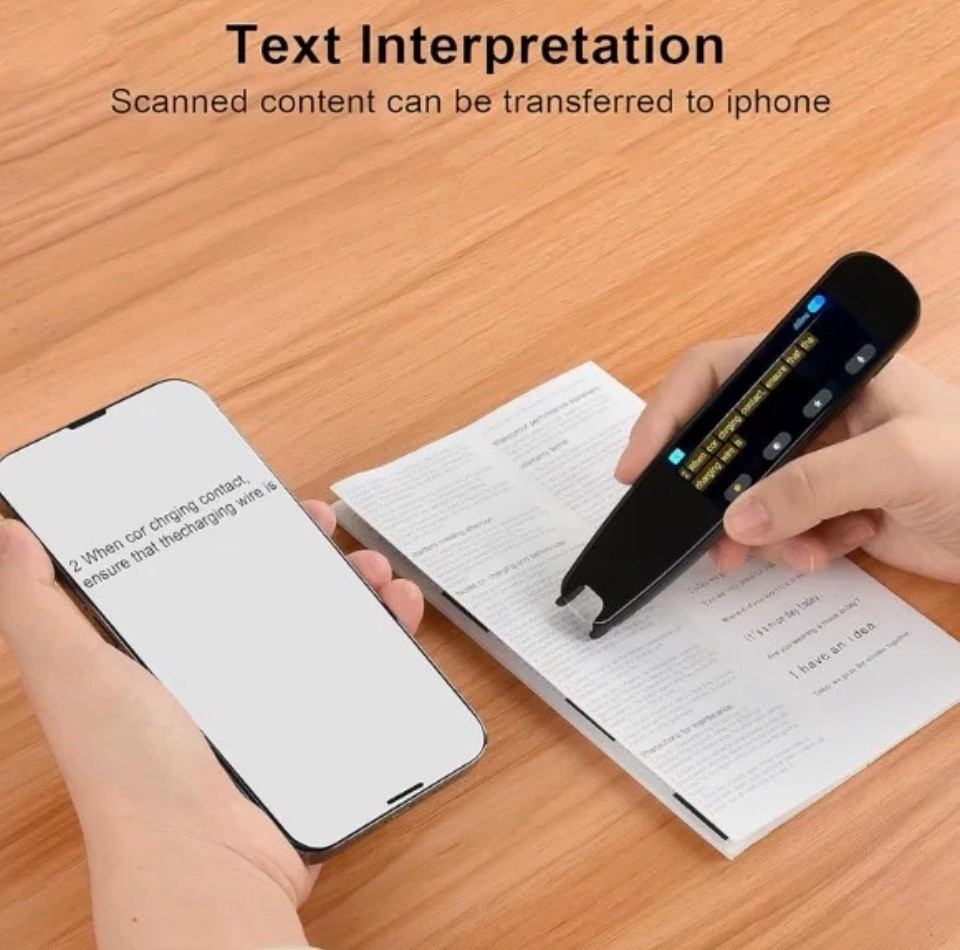 Scan Reader Pen for Portable Two-Way Instant Translator Pen,Smart Scan ...