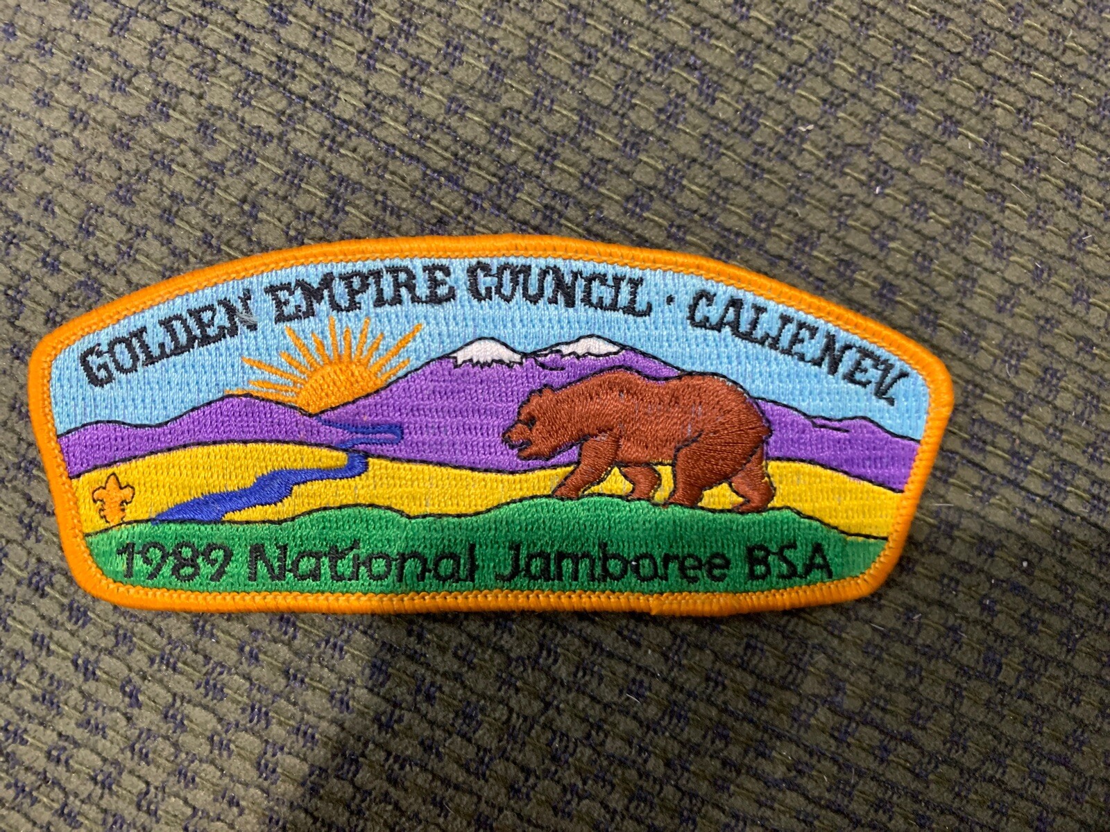 MINT 1989 JSP Golden Empire Council California Nevada Gold Border | eBay