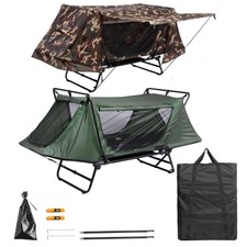 Folding 1 Person Elevated Camping Tent Cot Waterproof Hiking Outdoor W ...