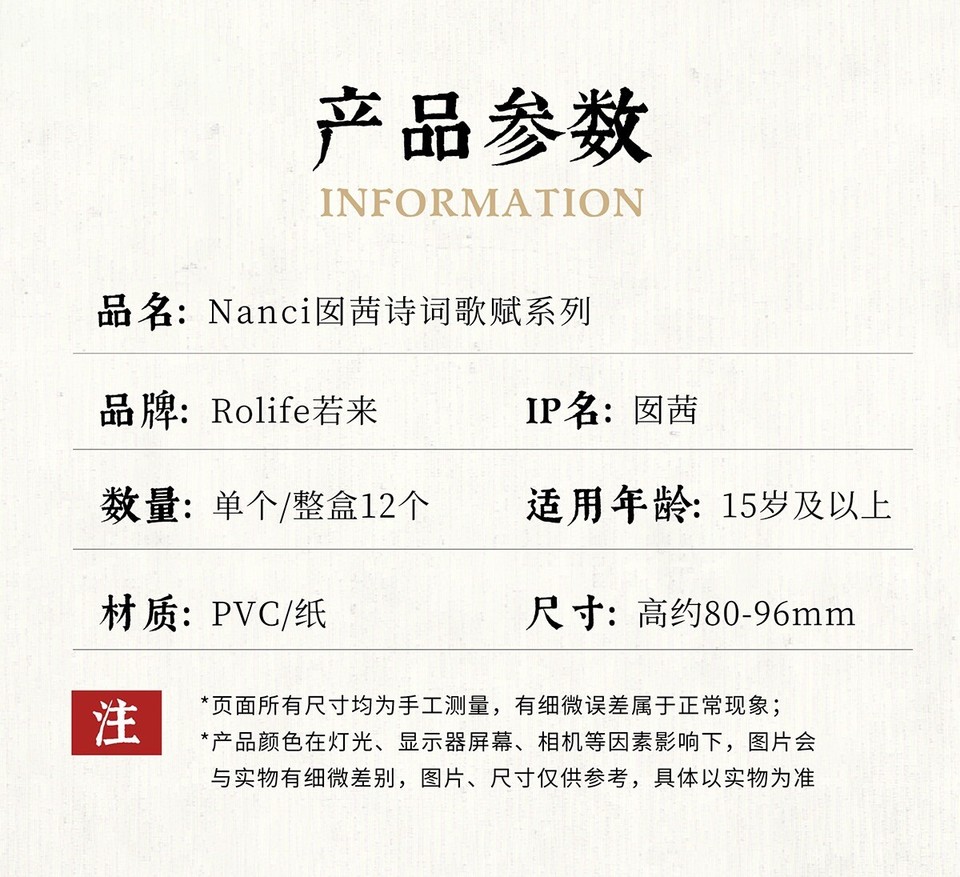 Rolife Nanci Case of 12 Blind Boxes Poetry Series May Chaser | eBay