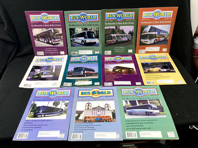 BUS WORLD, MAGAZINE OF BUSES & BUS SYSTEMS, LOT OF 11, 1999, COMPLETE ...