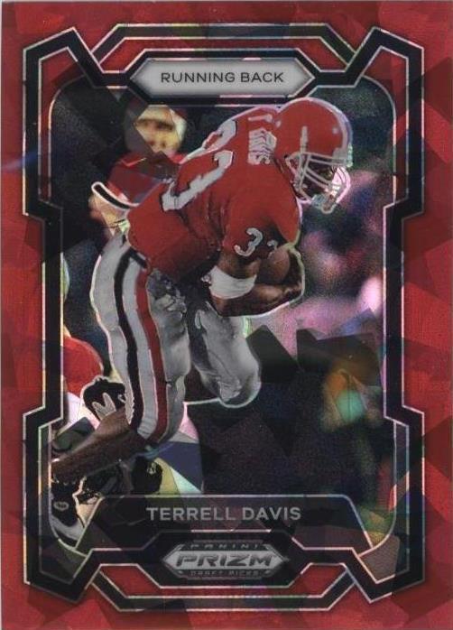 2024 Panini Prizm Draft Picks - Terrell Davis #39 Red Ice Prizm for ...
