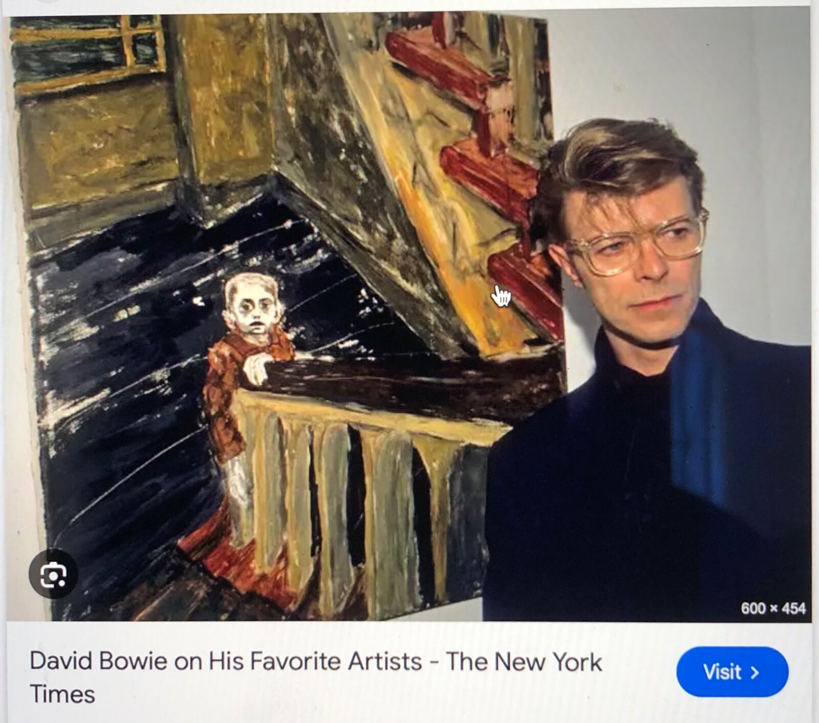 David Bowie painting lithograph RARE CHILD IN BERLIN most sought after ...