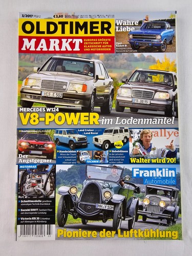 Oldtimer Markt Heft März 3/2017 - Mercedes W124 V8 Alfa Montreal ...