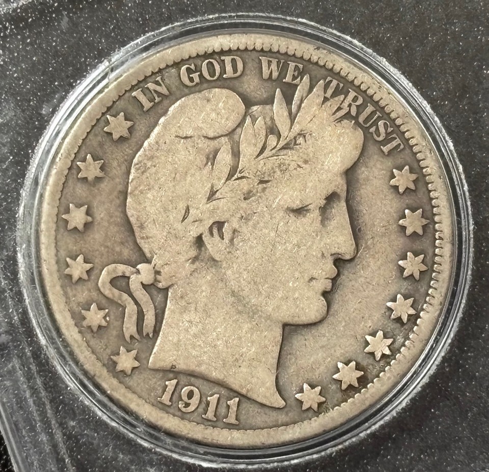 1911 5 Coin Year Set in Plastic Holder -Barber Half, Quarter, Dime ...