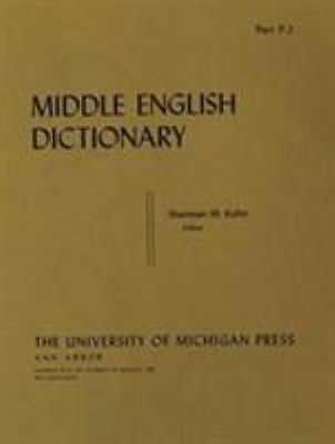 Middle English Dictionary Ser.: Middle English Dictionary : P. 2 by ...