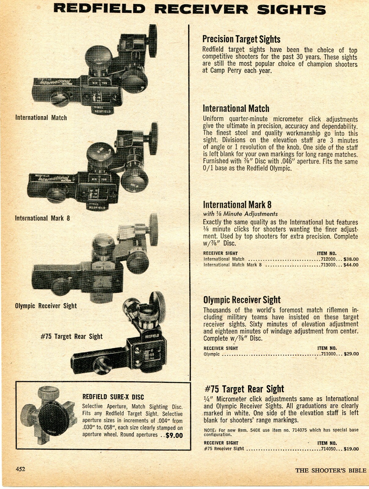 1975 Print Ad of Redfield 75, International Mark 8, Olympic Rifle ...