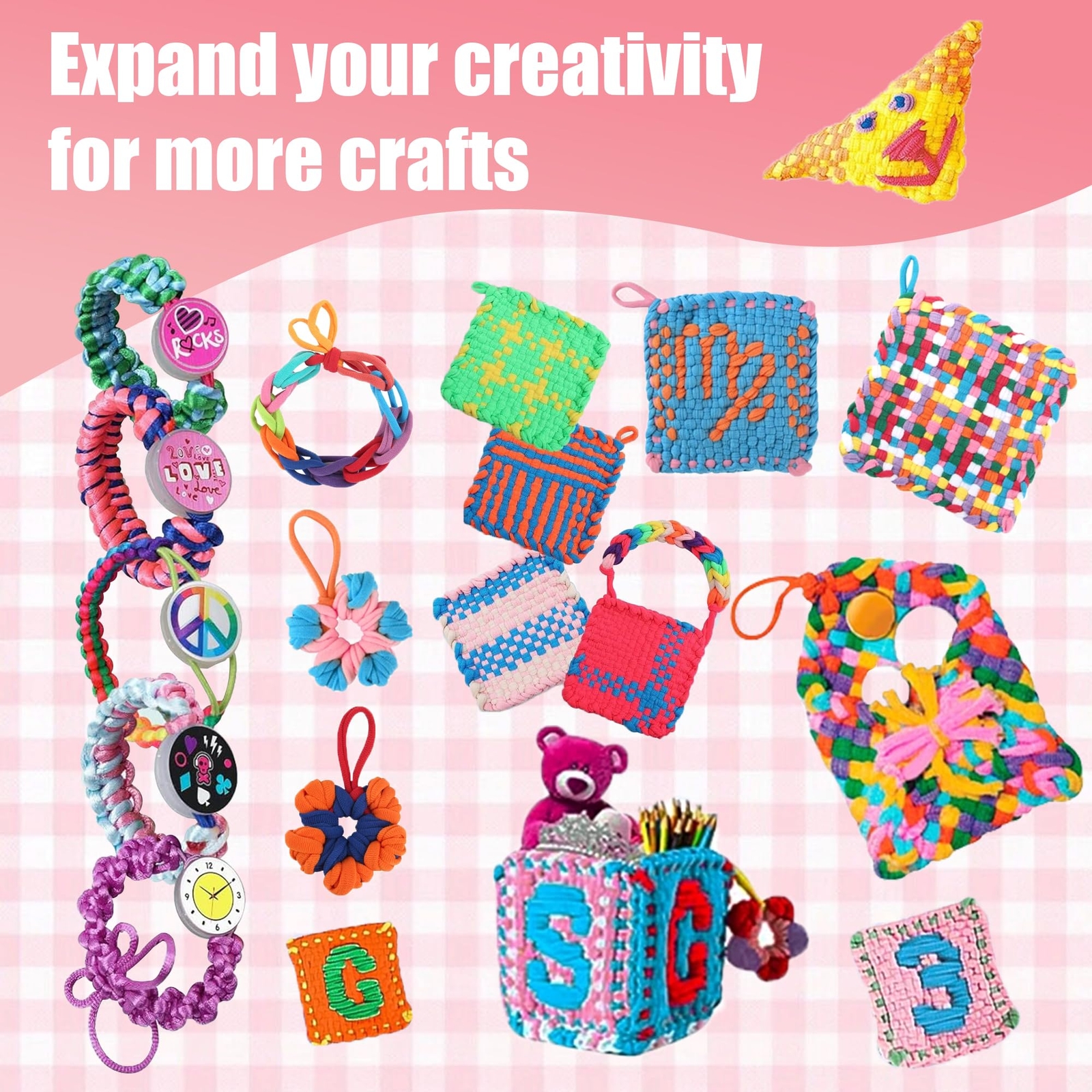 Pot Holder Loom Kit for Kids Weaving Looms Toys for Kids and Adults | eBay