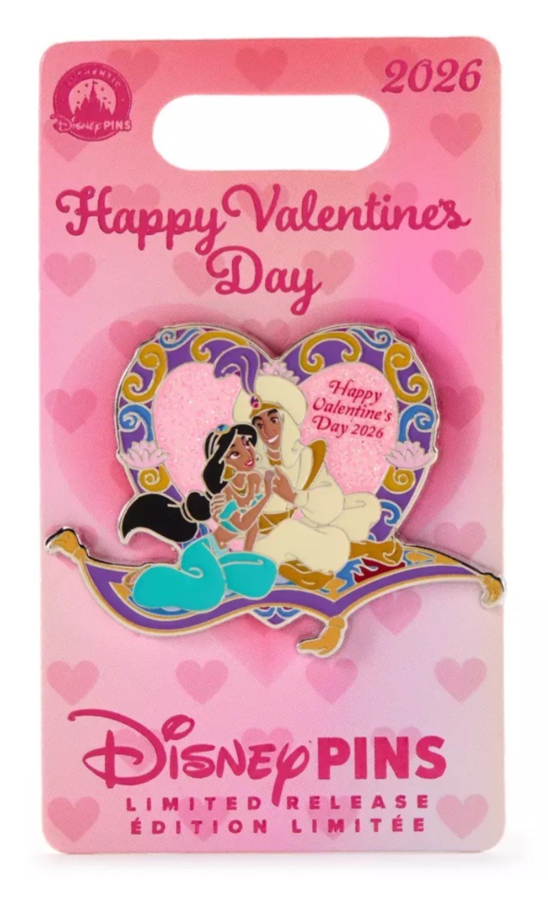 Disney Aladdin and Princess Jasmine Valentine's Day 2026 Limited ...