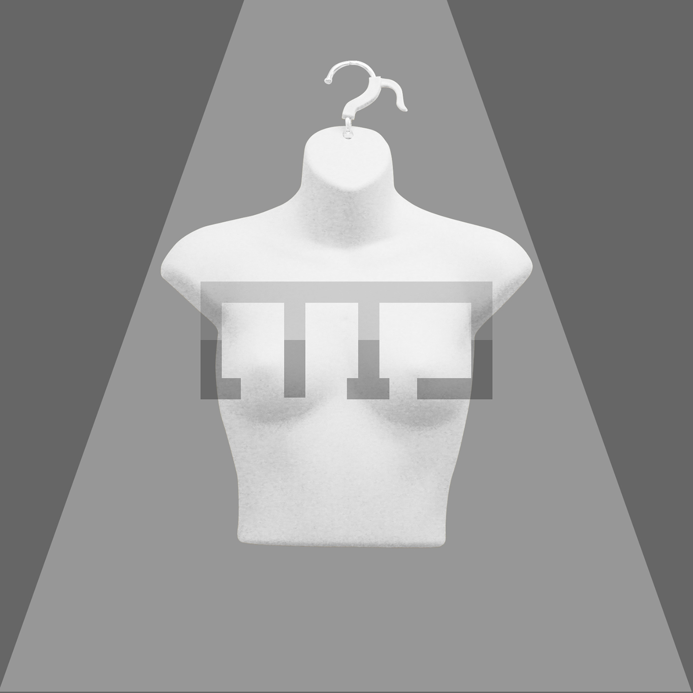 HALF FEMALE MANNEQUIN TORSO BODY FORM DISPLAY BUST HANGING ...