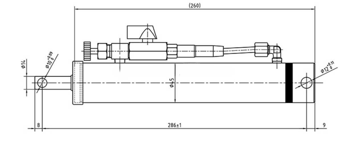 High Quality Hydraulic Downfeed Control Cylinder for Metal Bandsaw ...