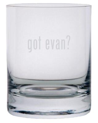 got evan? Etched 11oz Stolzle New York Crystal Rocks Glass | eBay