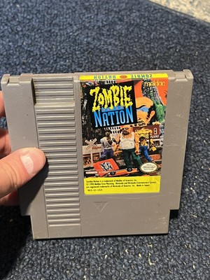 Zombie Nation (NINTENDO NES, 1991) AUTHENTIC & TESTED Rare Game ...