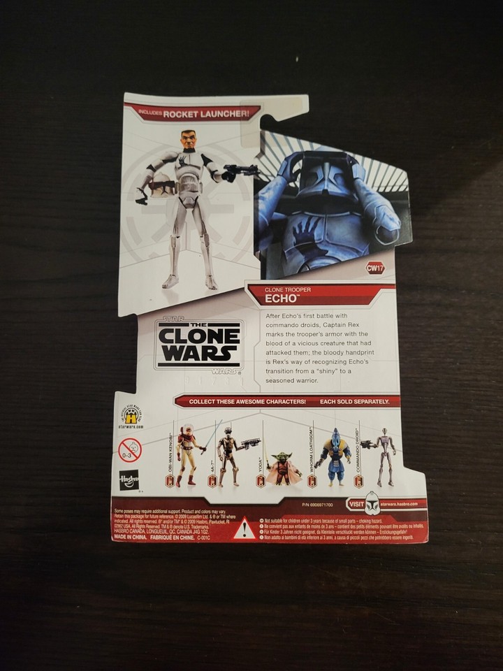 Clone Trooper Echo CW17 2009 STAR WARS The Clone Wars TCW MOC NEW | eBay