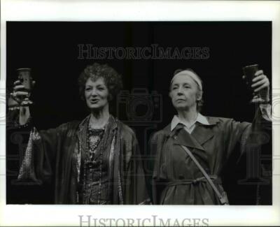 1995 Press Photo Jennfer Sternberg and Paddy Croft in Lettice and ...