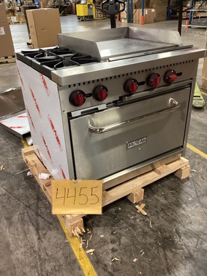 | 4455 | MoTak MR6-G24-C-S 36" 2 Burner Gas Range w/ Griddle & Standard ...