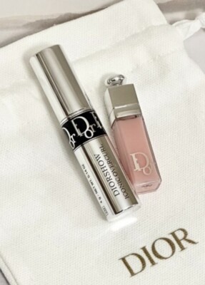 Dior Mini Duo: Diorshow Iconic Overcurl Mascara & Dior Lip Maximizer | eBay