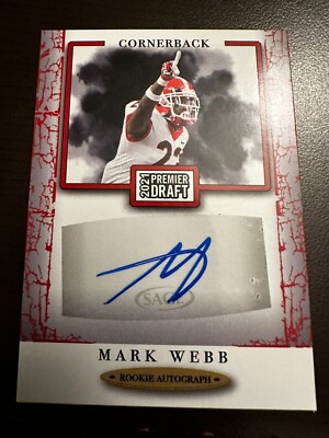 AUTOGRAPH Mark Webb Sage 2021 Premier Draft Pick | eBay