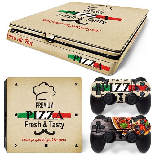 PS4 Slim Playstation 4 Console Skin Decal Sticker Pizza Box Custom ...