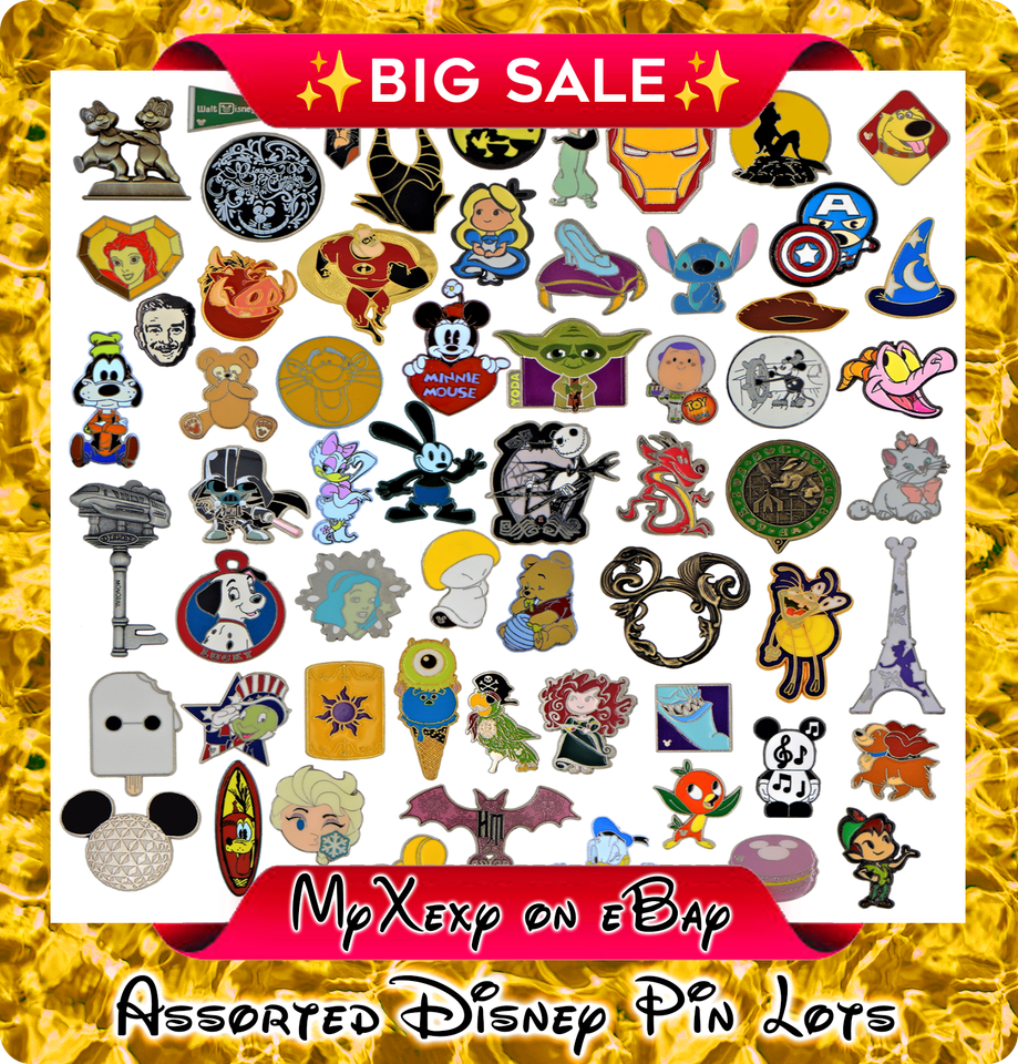 Disney Pins Lot Bulk Assorted Disney Trading Pins Princess Hero Mickey ...