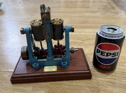 Live Steam Twin Piston Oscillating Marine Vertical Engine boat launch ...