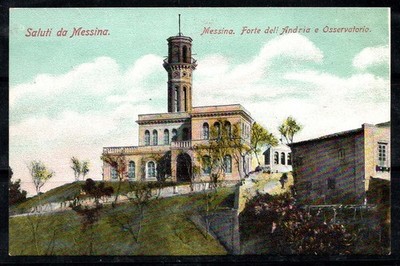 Messina 1902 Postcard 100% mint Forte dell'Andria and Observatory | eBay