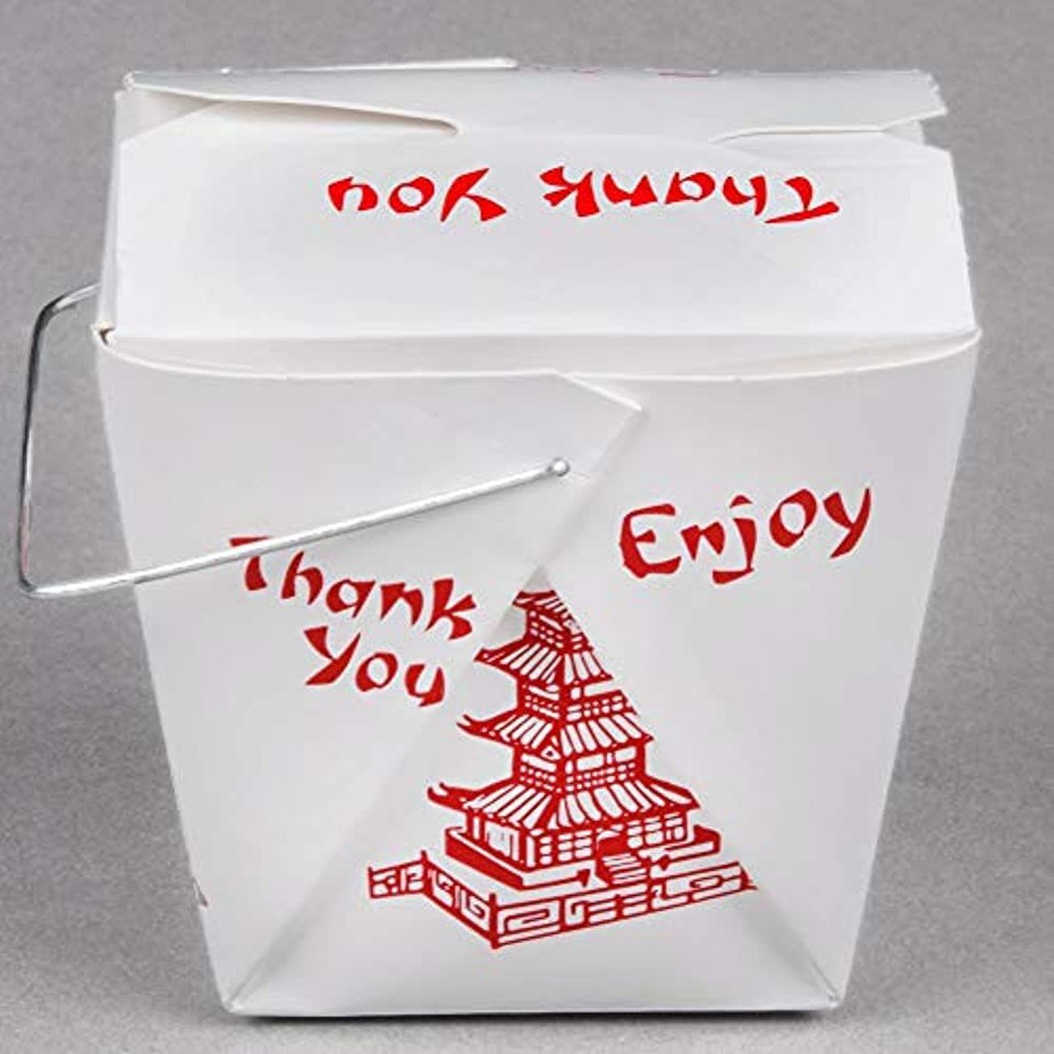 Pack of 15 Chinese Take Out Boxes PAGODA 8 oz / Half Pint Party Favor ...