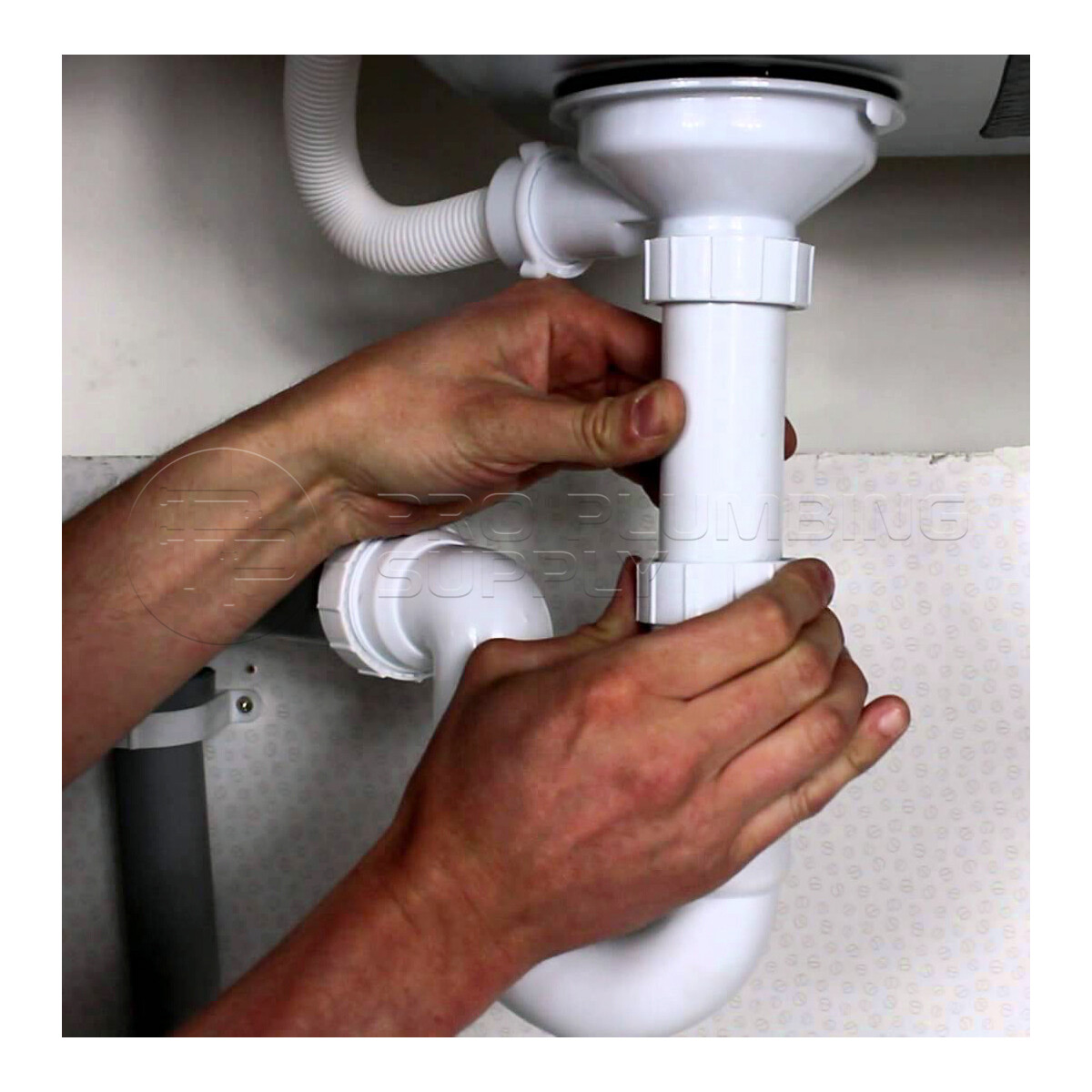 1-1/2"in Plastic End Outlet Waste With Branch For Tubular Drain ...