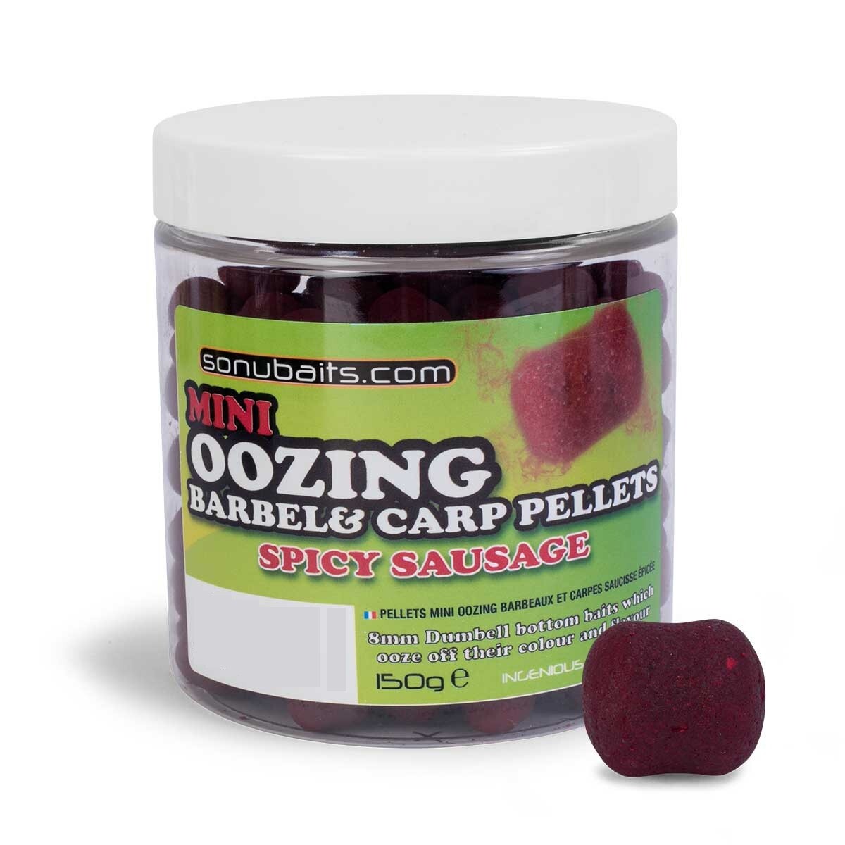 Sonubaits Oozing Barbel & Carp Pellets 8mm or 12mm Dumbell Bait ...