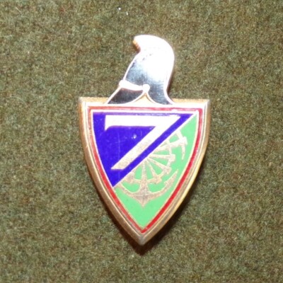 Vintage French Army 7th Engineer Regiment Metal Pocket Badge (Andor) | eBay