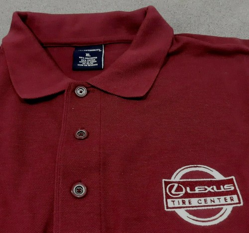 Men's ~ LEXUS TIRE CENTER ~ Golf Polo Uniform Employee Mechanic Shirt ...
