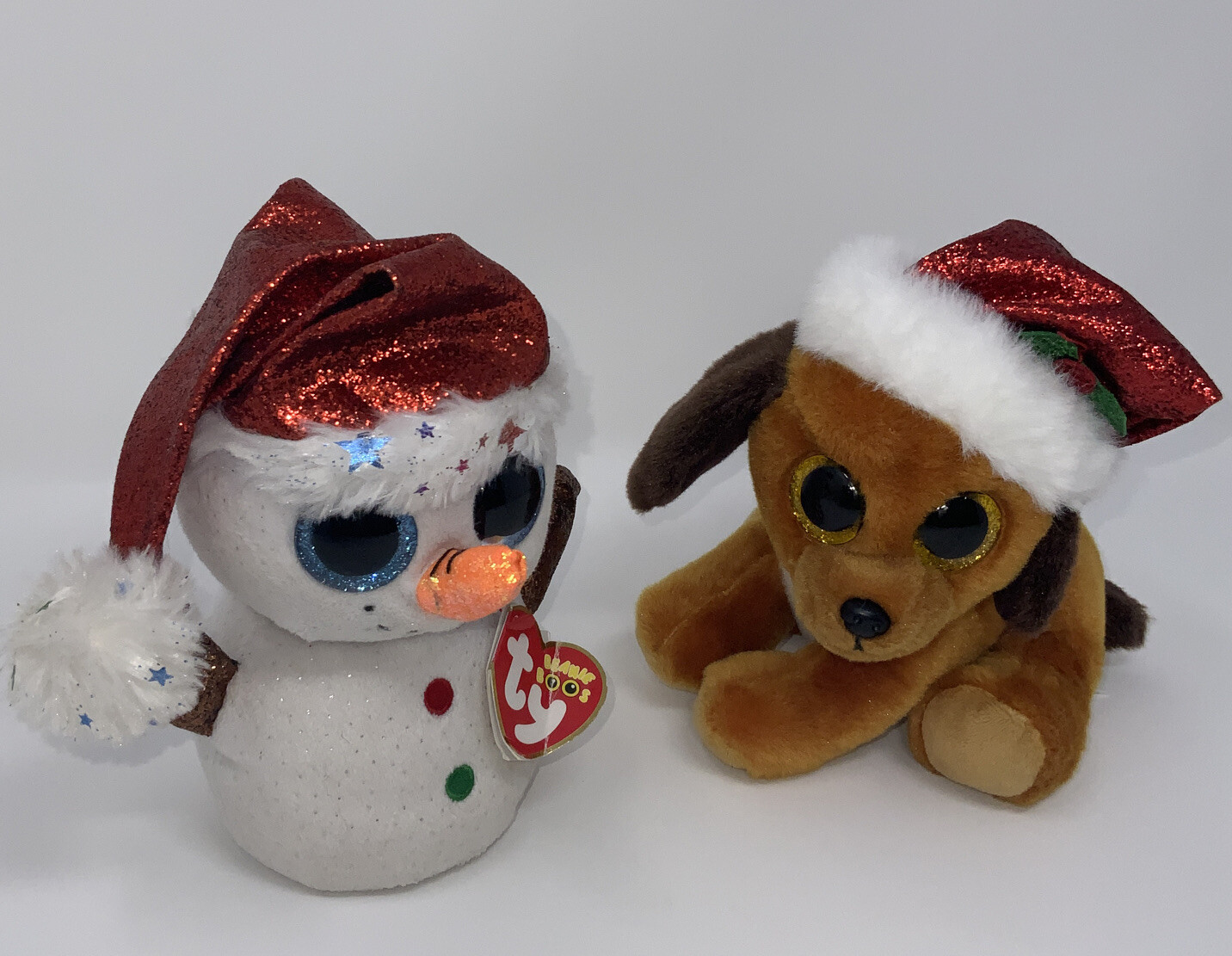 Ty Beanie Boos Dog Howlidays And Snowman Flurry 7" Plushes | eBay