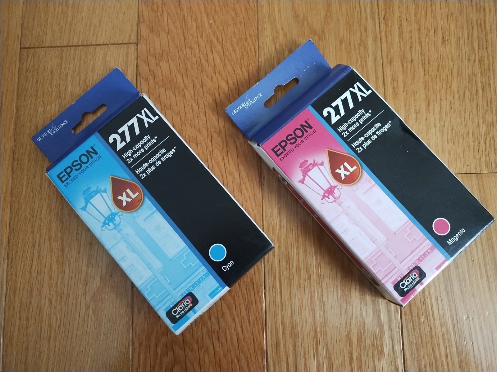 2024-25 GENUINE LOT 2 EPSON 277XL CYAN MAGENTA INK 277 XL EXPRESSION XP ...